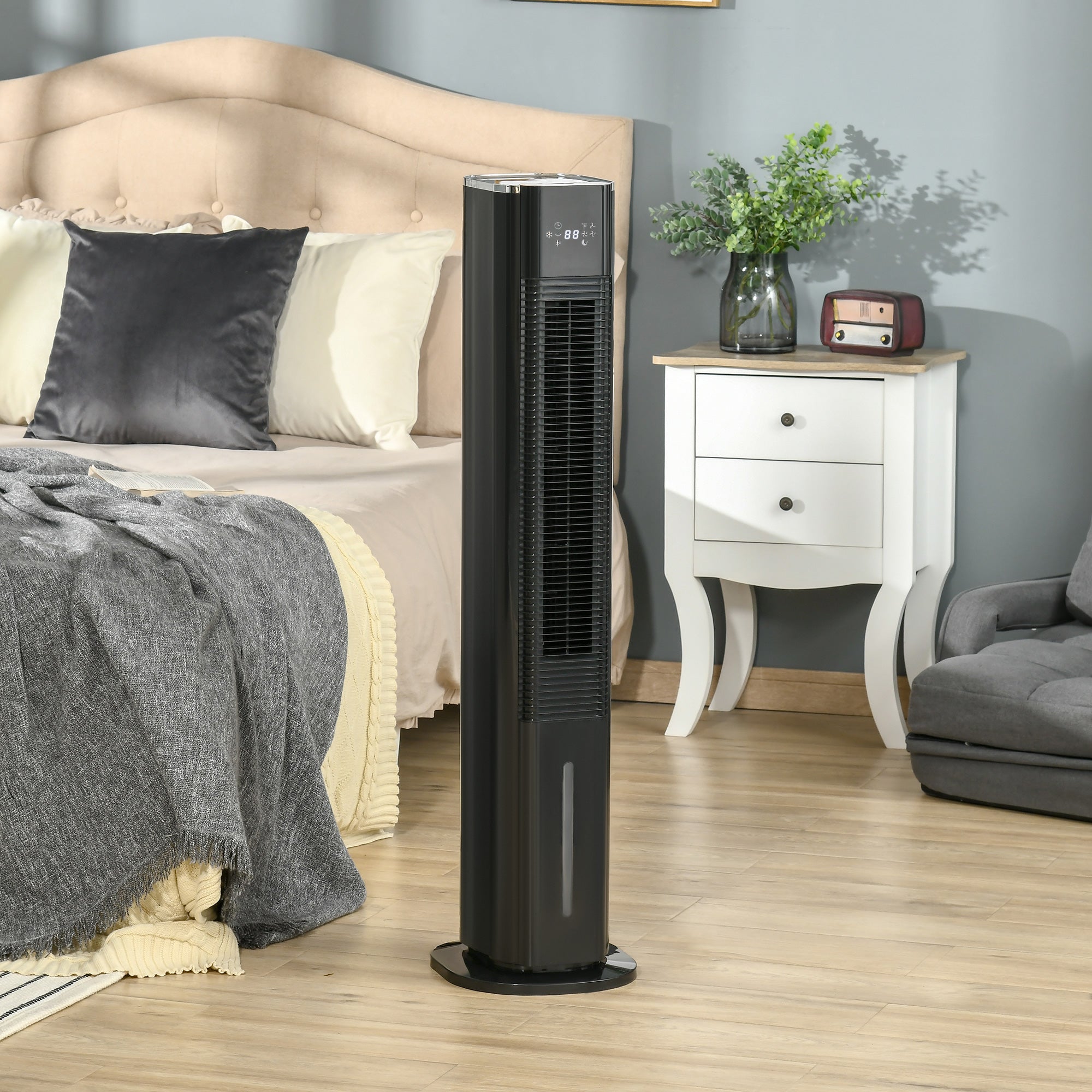 42" Portable Cooling Fan, Water Conditioner Unit with 3 Modes, 3 Speed